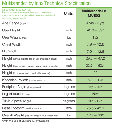 Jenx Multistander, Size 2 - Adaptative Imports
